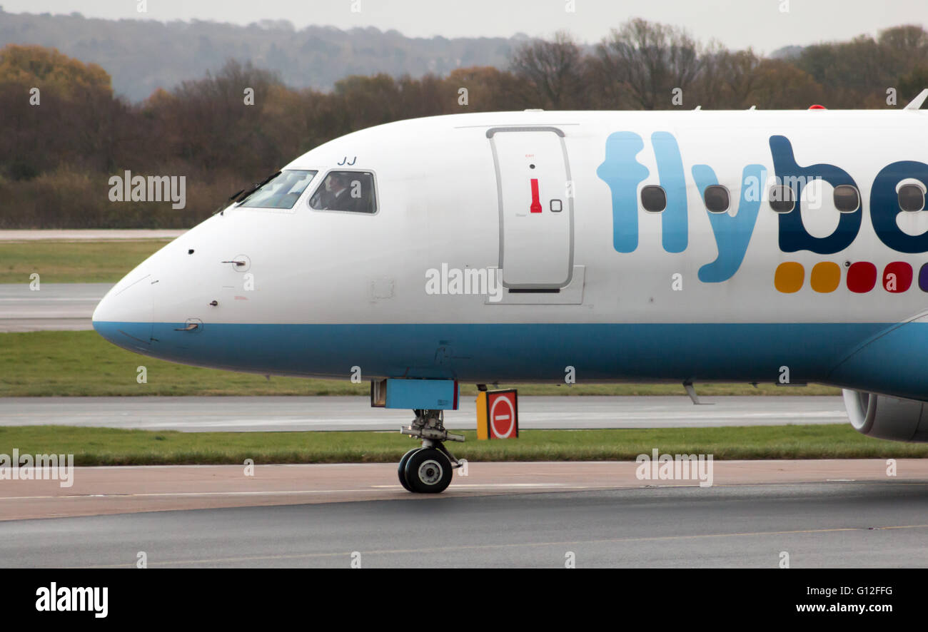 Flybe Embraer E175 narrow-body regional passenger plane (G-FBJJ ...