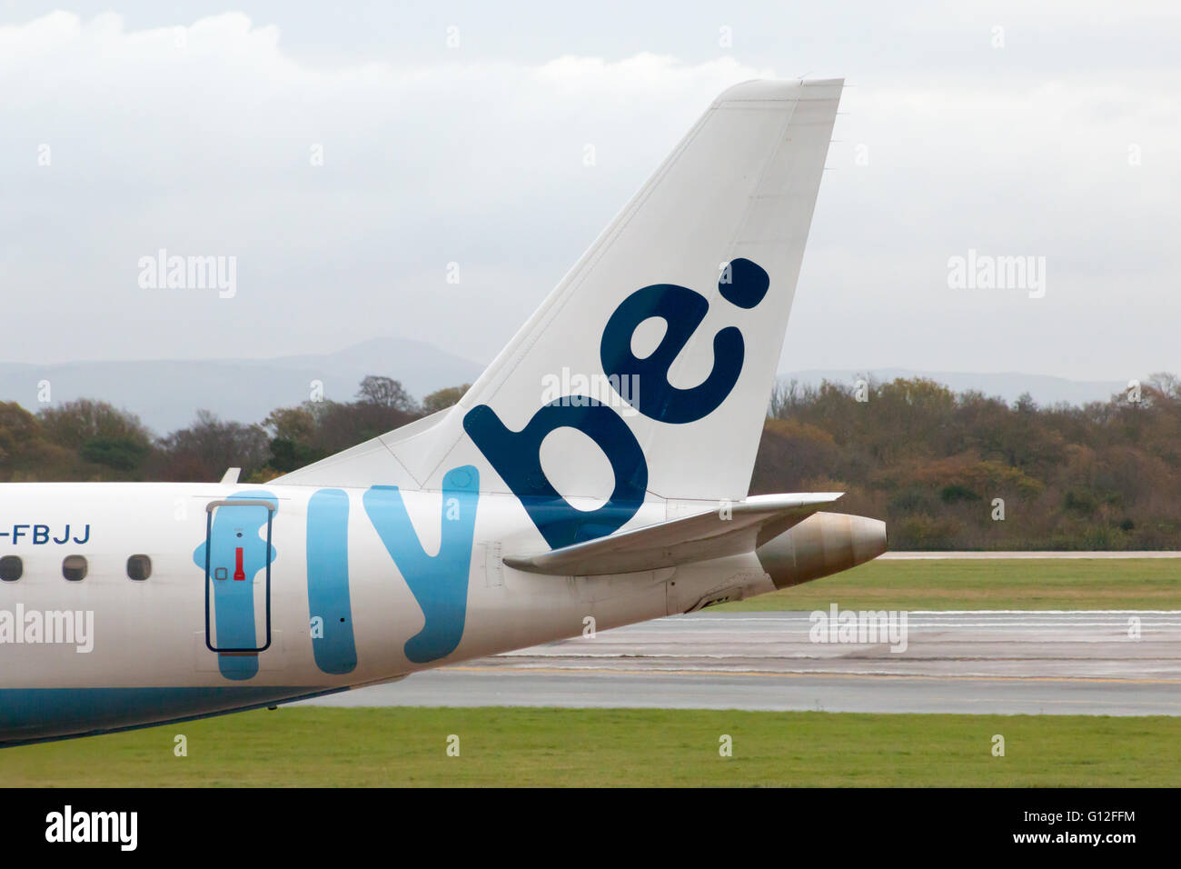 Flybe Embraer E175 narrow-body regional passenger plane tail livery ...