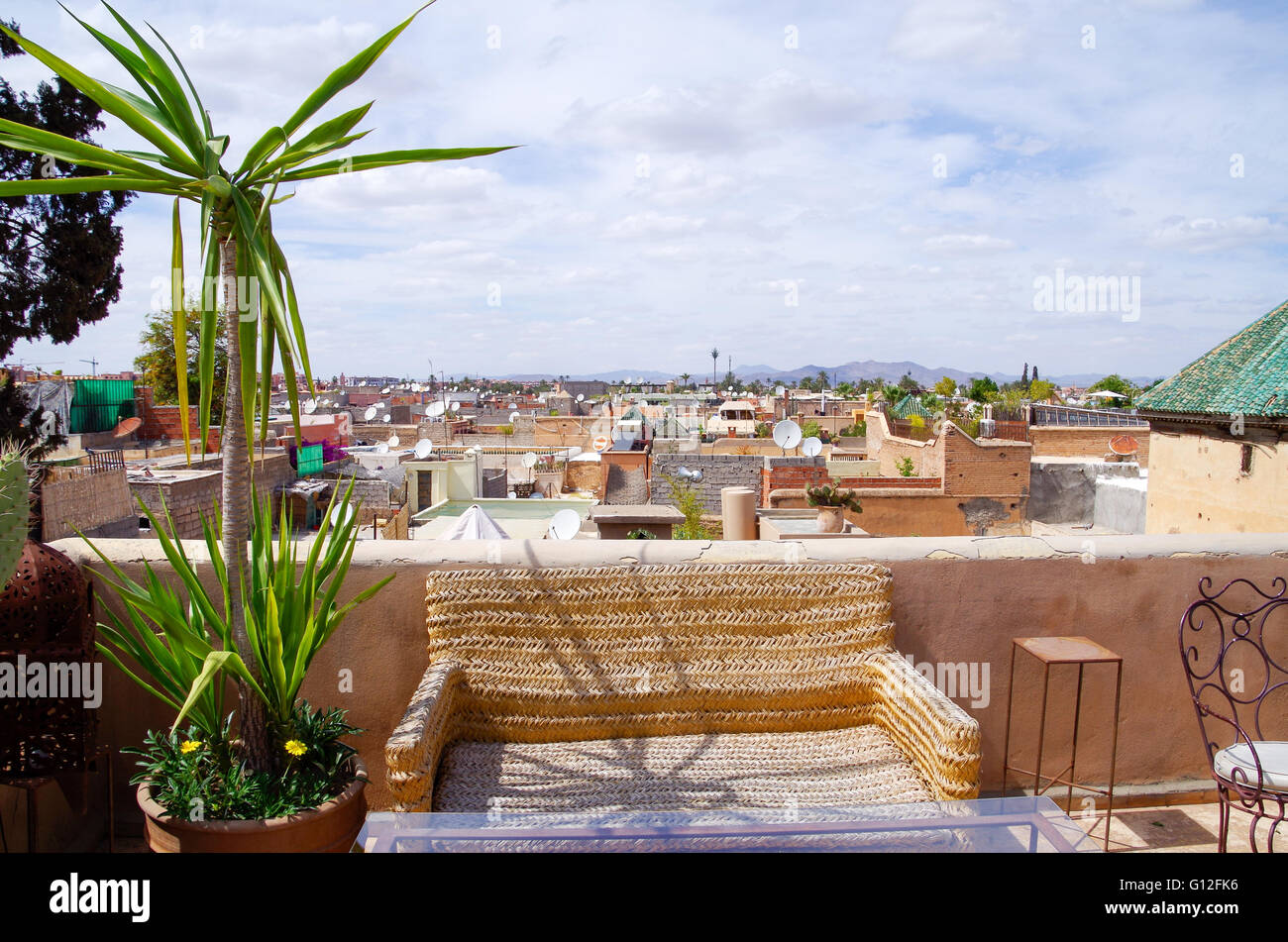 Marrakech rooftop view hi-res stock photography and images - Alamy