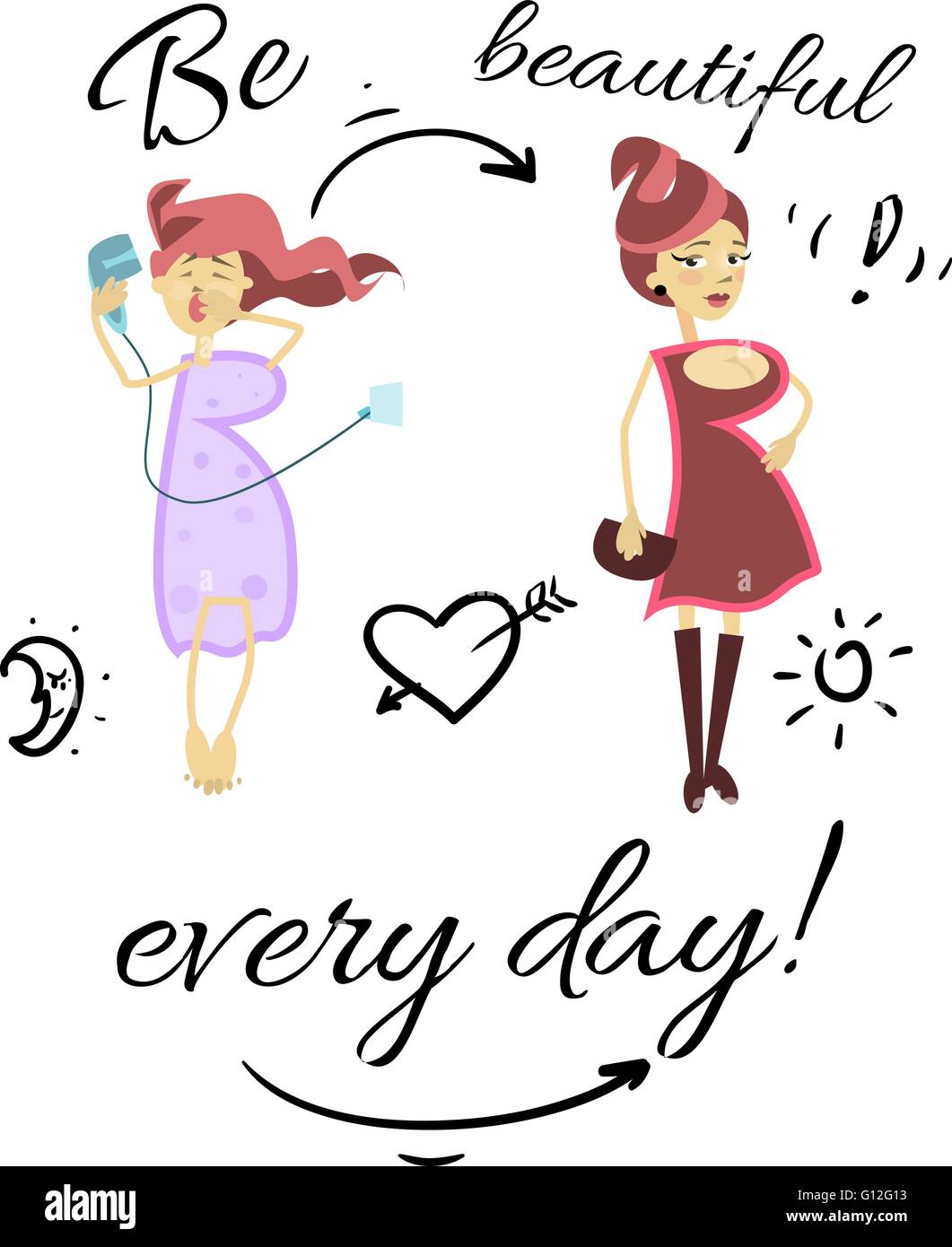 Be beautiful every day Stock Vector Image & Art - Alamy
