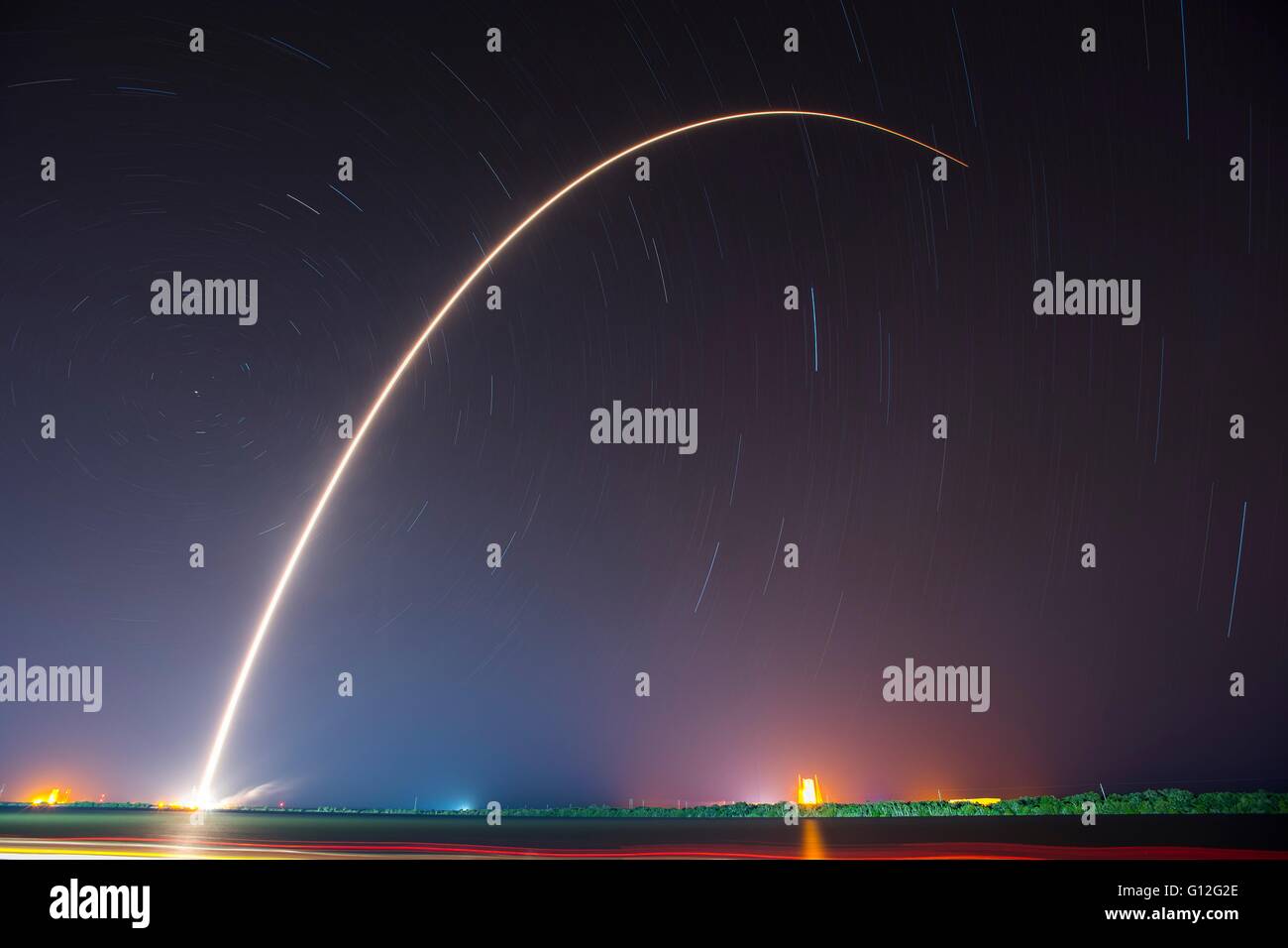 Nasa Rocket Launch Night Widescreen