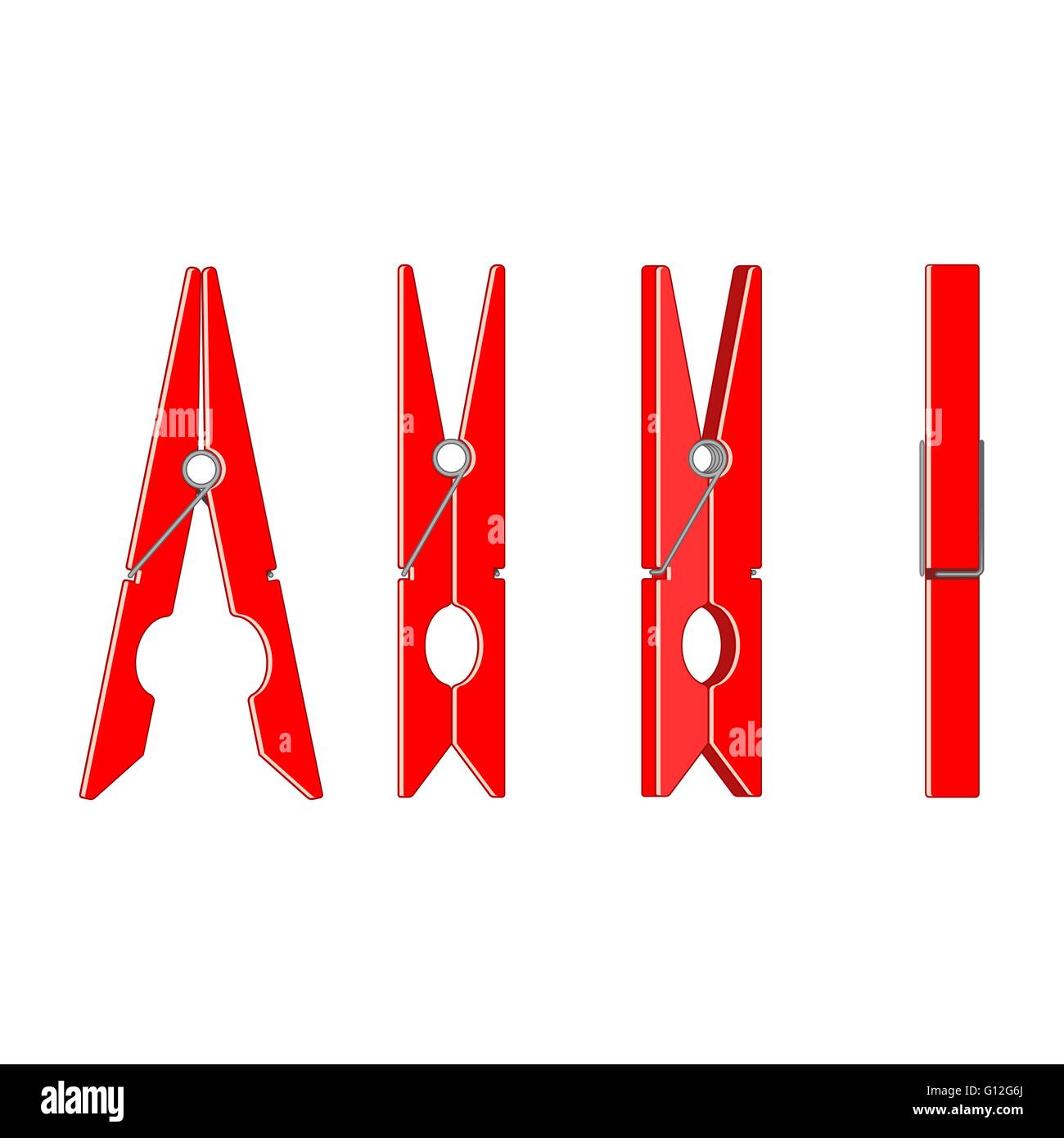 Clothespin illustration High Resolution Stock Photography and Images ...