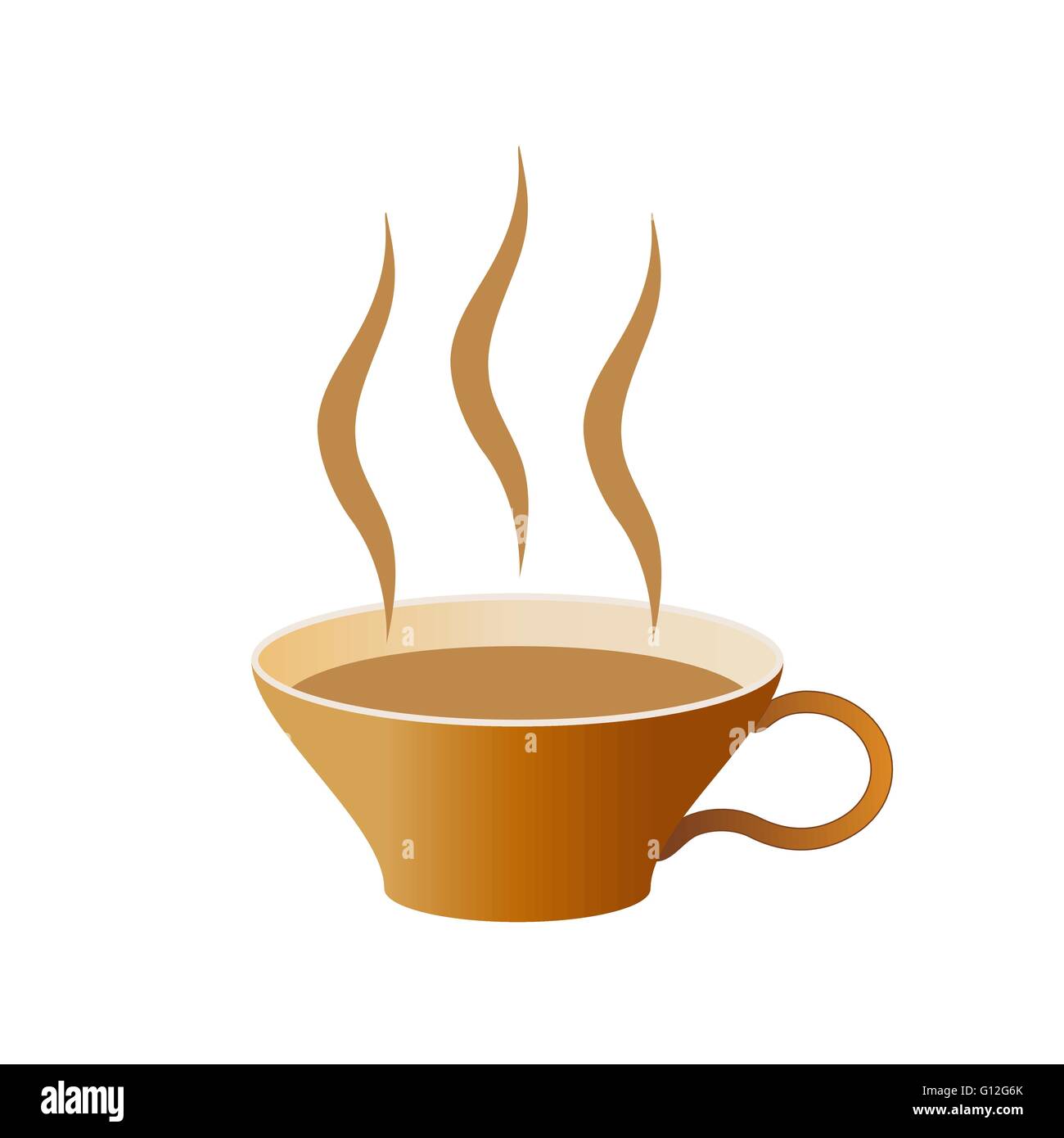 Steaming cup coffee Stock Vector Images - Alamy