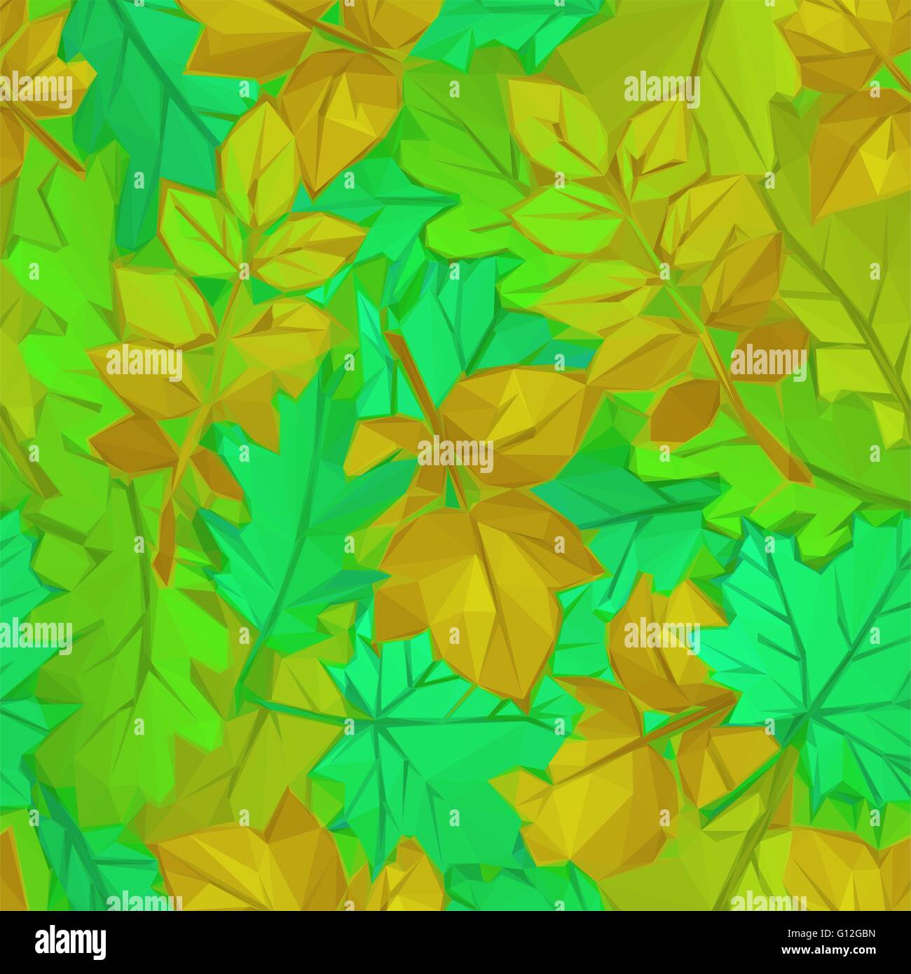 Autumn Leaves Low Poly Stock Vector Image & Art - Alamy