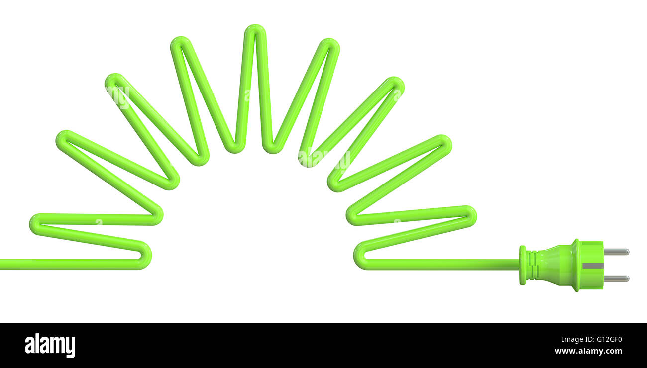 eco sun energy concept, 3D rendering Stock Photo - Alamy