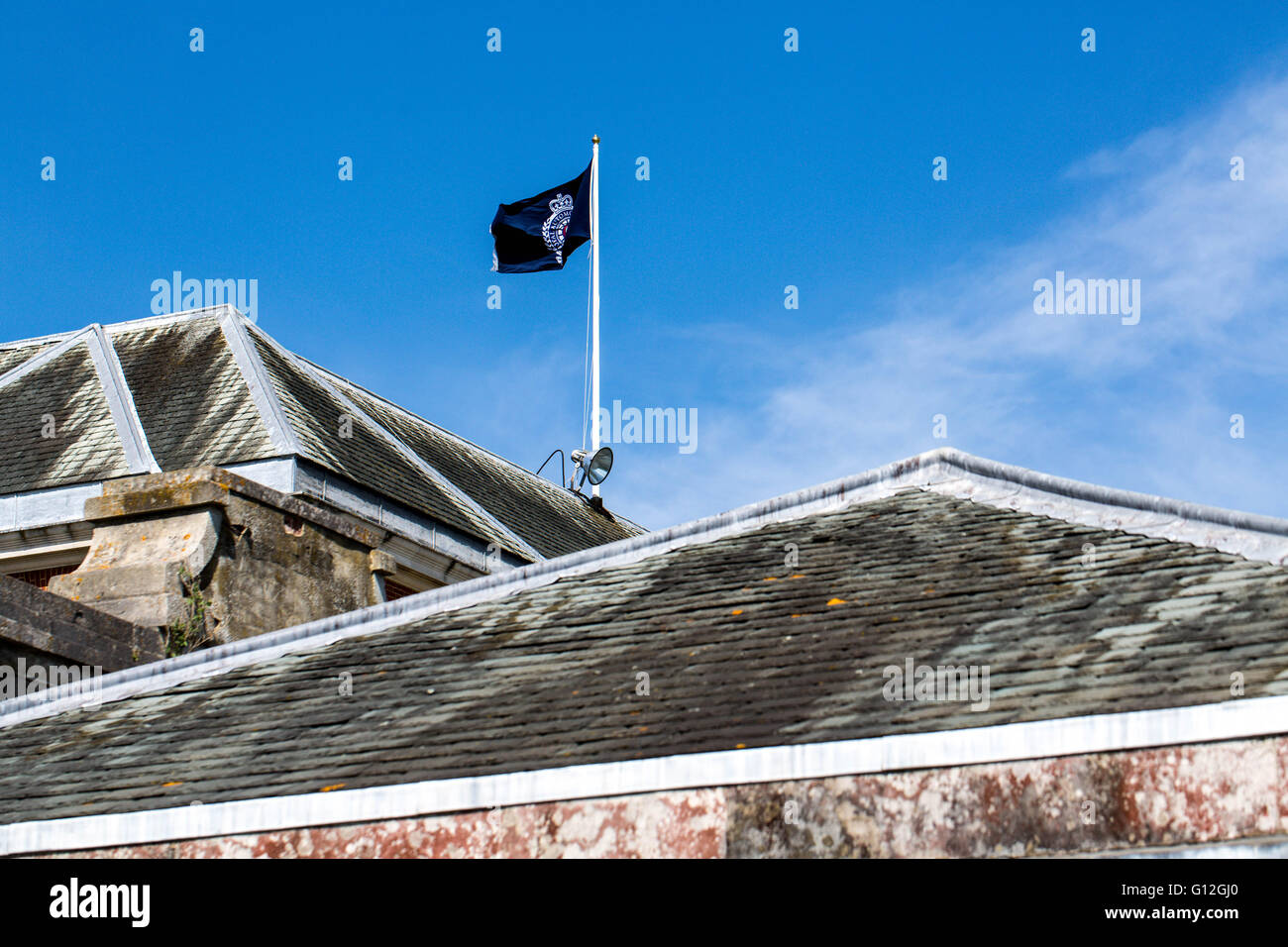 Royal Automobile Club Flag Flying Above The Club House Epsom London ...