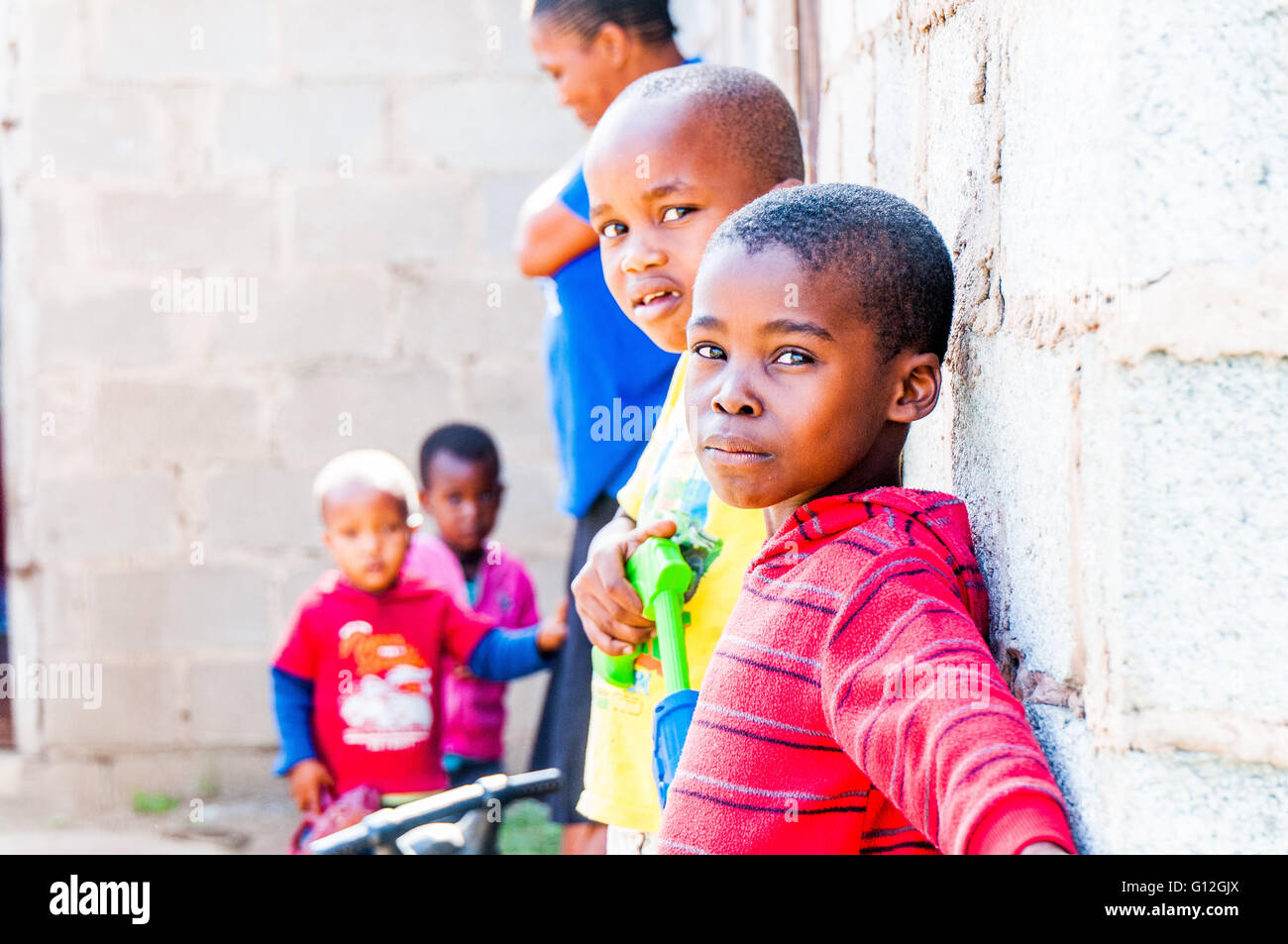 Bhambayi settlement in the Inanda township to the north of Durban Stock ...