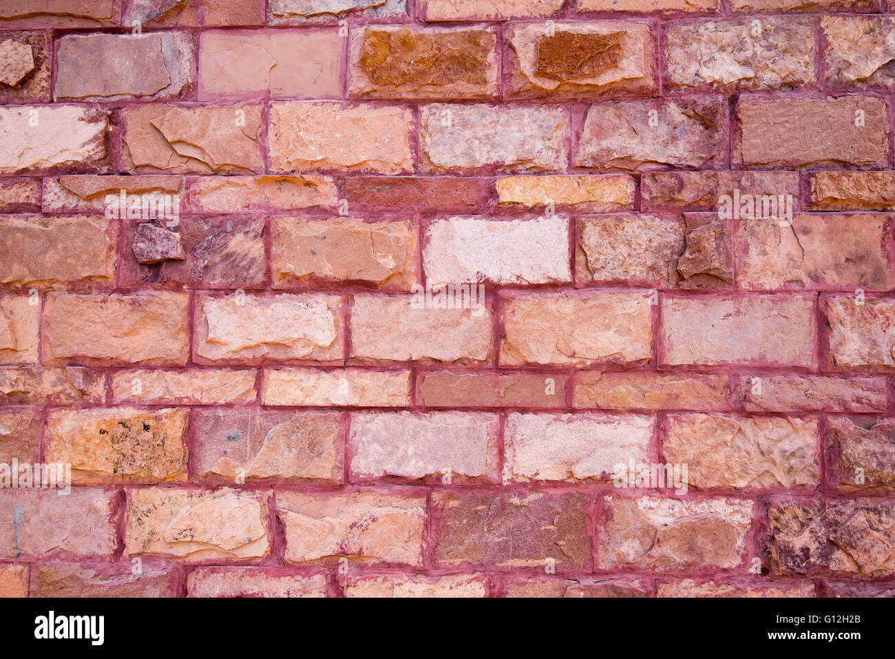 hand made rustic rock wall Stock Photo - Alamy