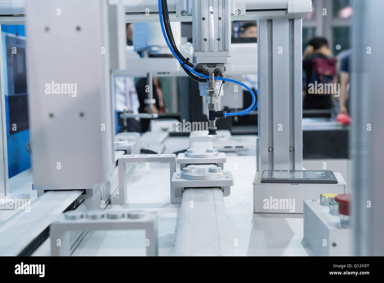 robotic hand machine tool at industrial manufacture factory Stock Photo ...