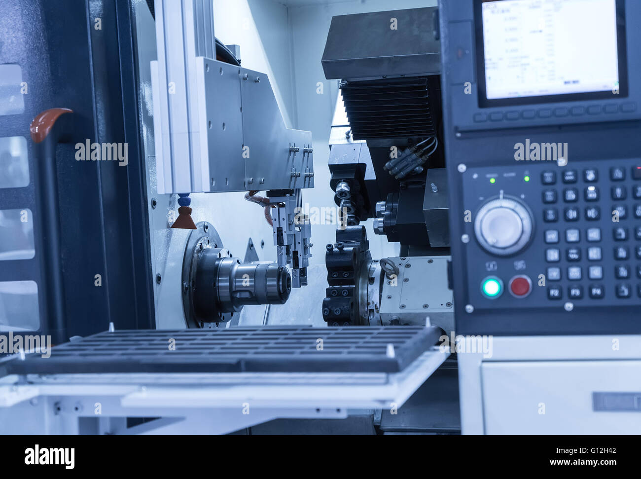 robotic hand machine tool at industrial manufacture factory Stock Photo ...