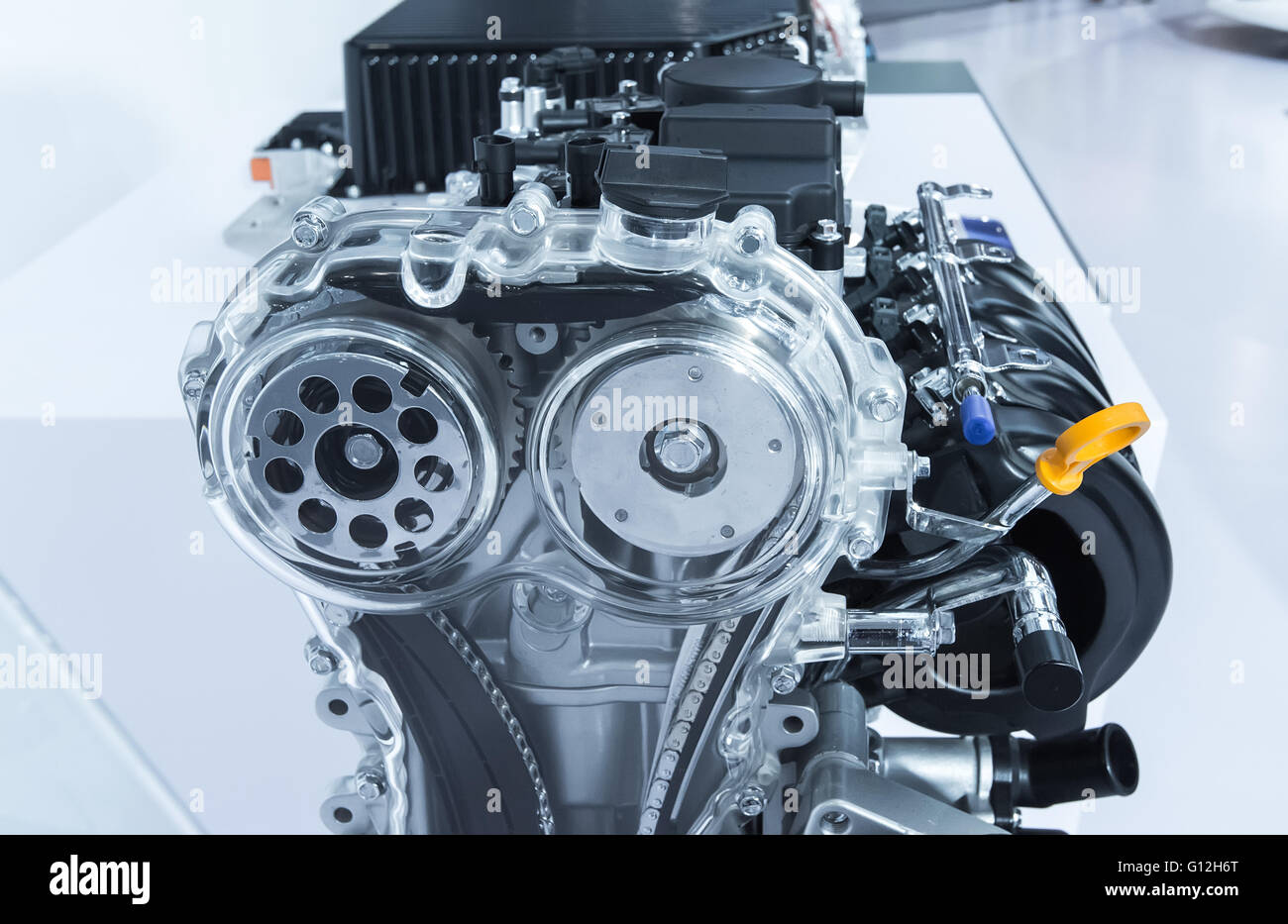 modern car engine Stock Photo - Alamy