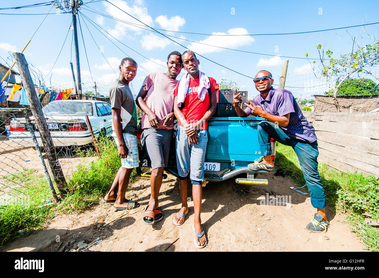 Bhambayi settlement in the Inanda township to the north of Durban Stock ...