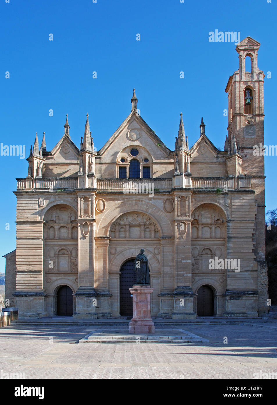 Santa Maria church at the top of the town, Antequera, Malaga Province ...