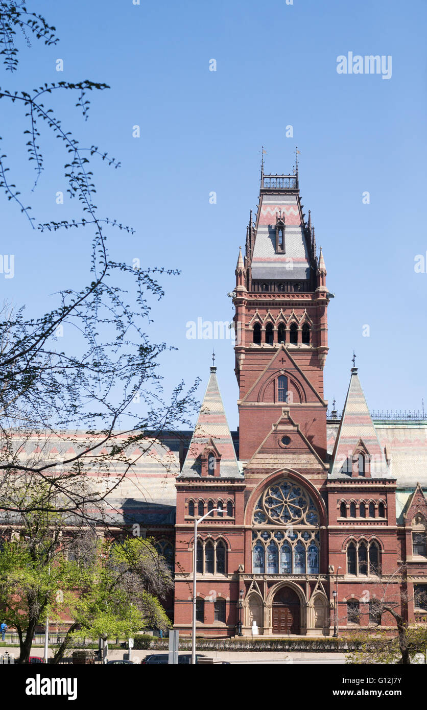 Harvard University Memorial Hall, Cambridge, Massachusetts, USA Stock ...