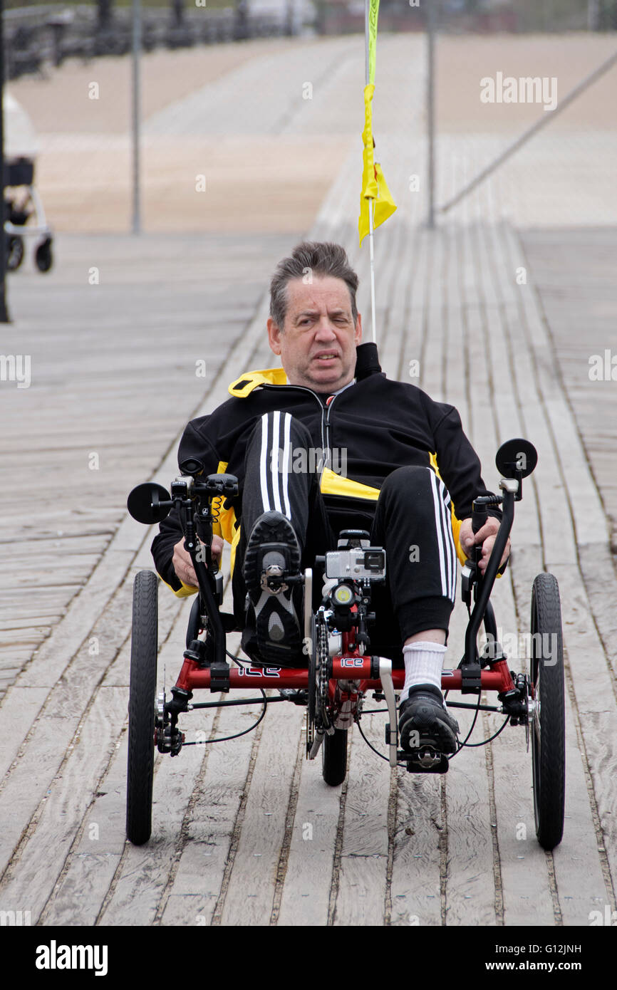 Recumbent bike older hi-res stock photography and images - Alamy