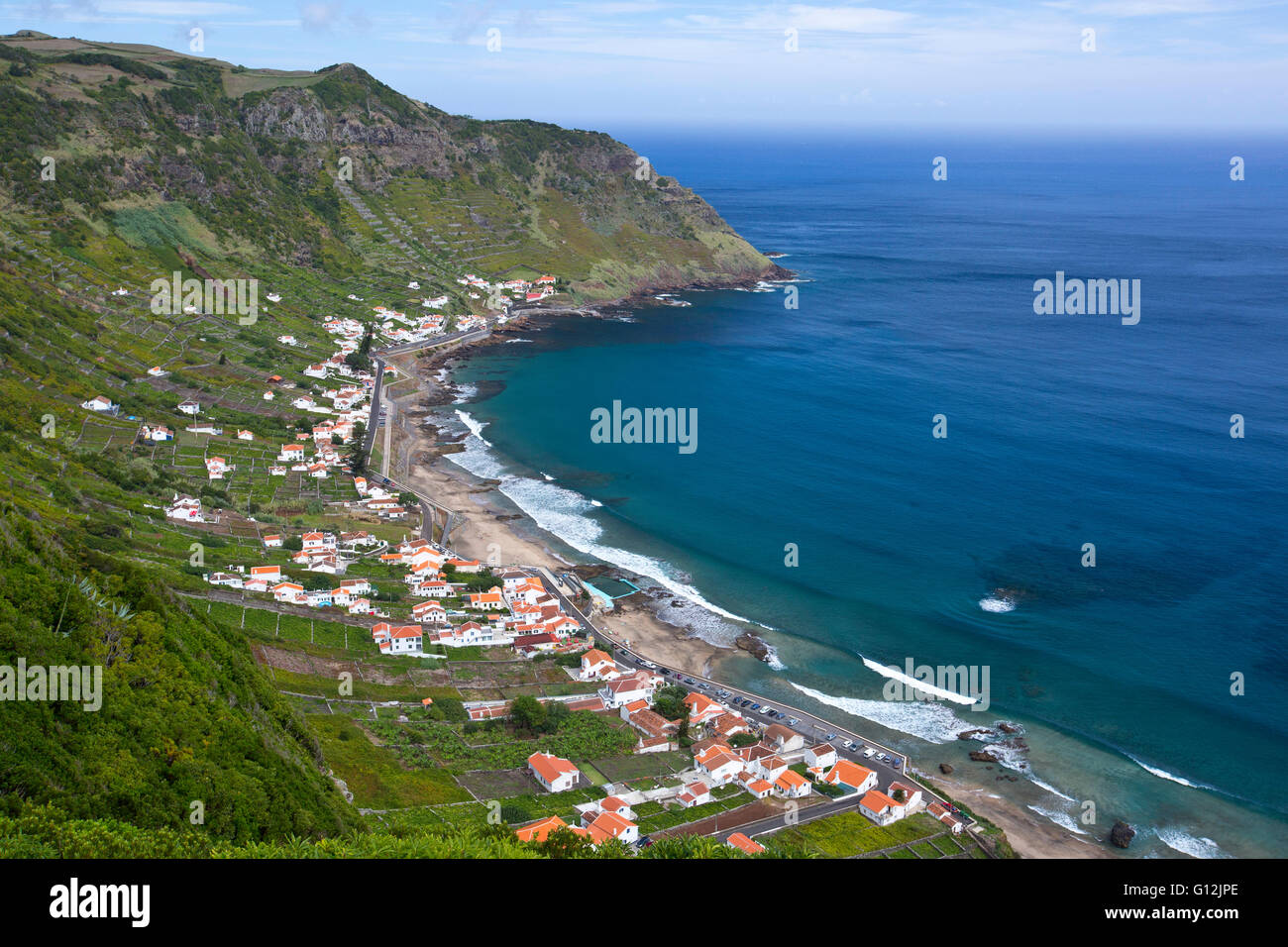 View of Sao Lourenco Bay, Santa Maria, Azores, Portugal Stock Photo - Alamy