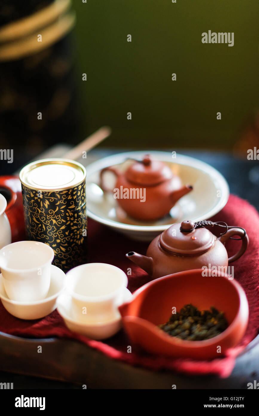 Taiwan, Taipei, traditional tea house Stock Photo - Alamy