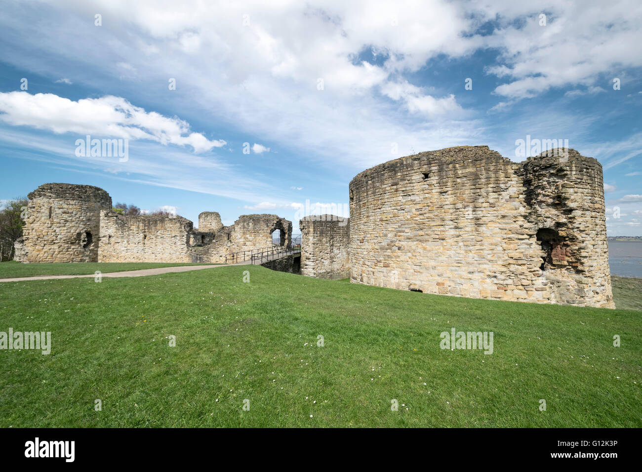 Flint Castle built by King Edward 1st in 1277-1286 located on the River ...