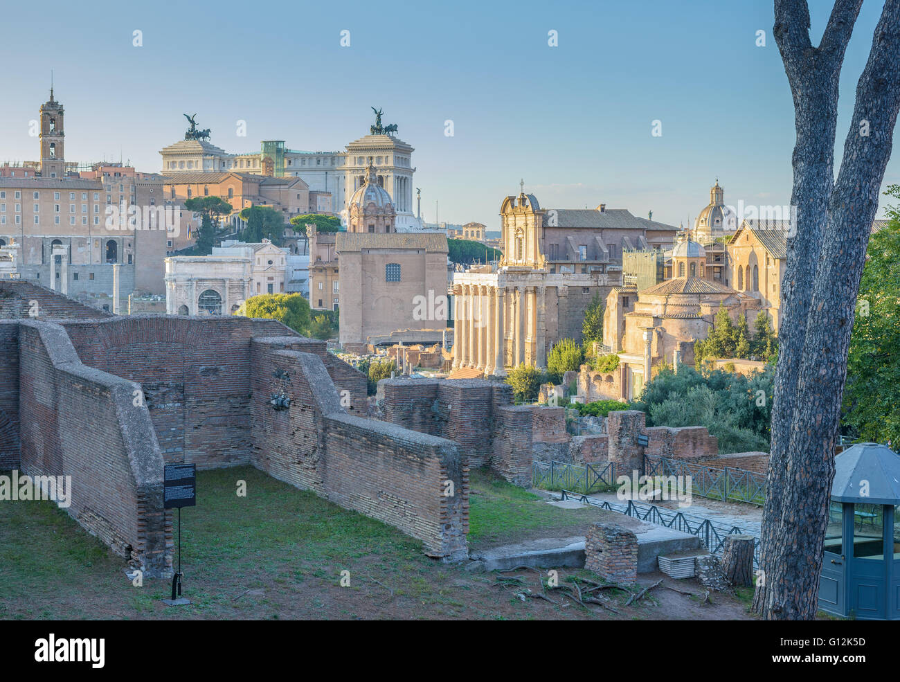 View of the ancient Roman Forum in Rome, Italy Stock Photo - Alamy