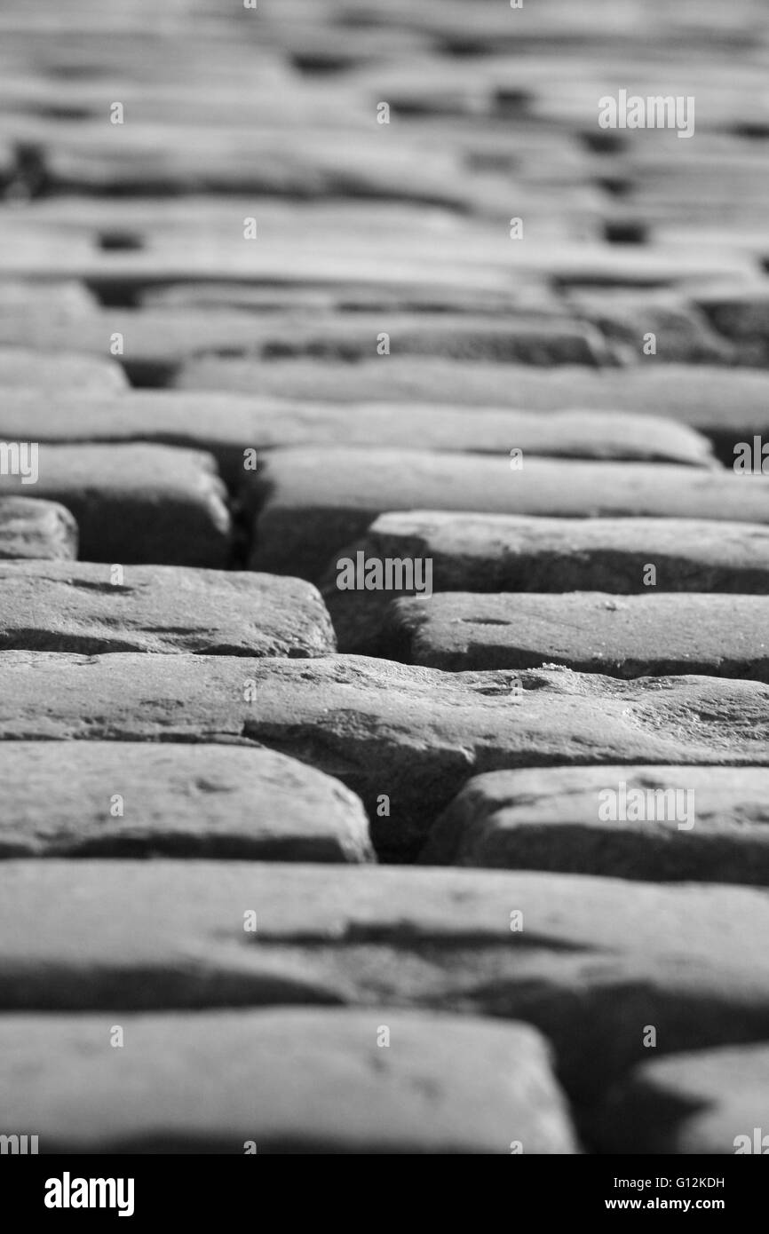 Patterns on the street Black and White Stock Photos & Images - Alamy