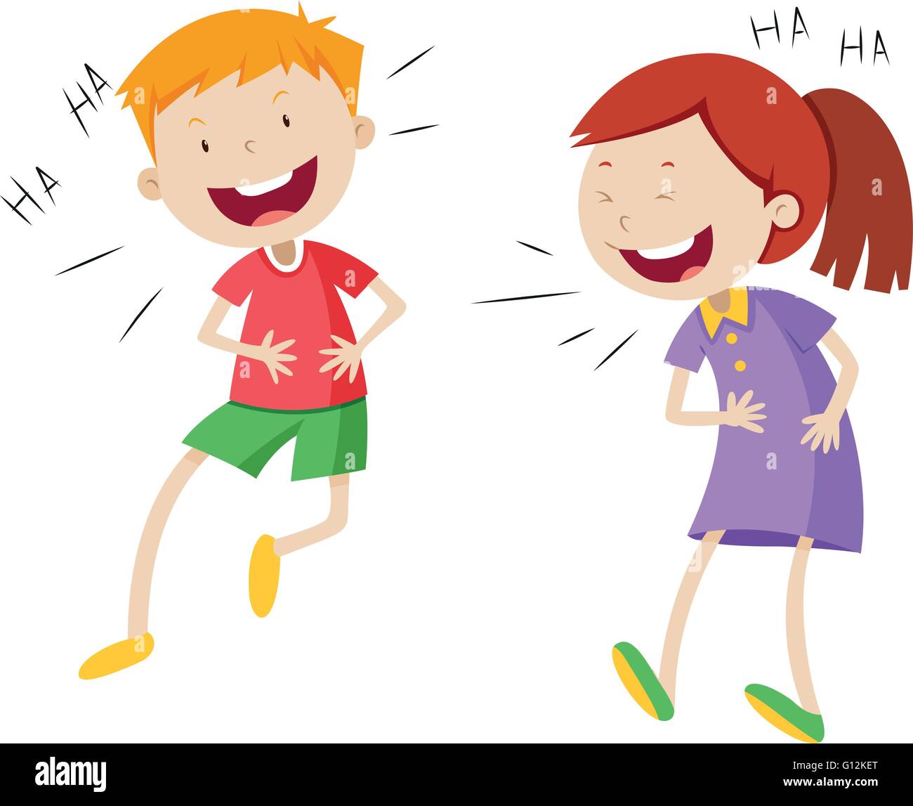 Kids Laughing At Another Kid Cartoon