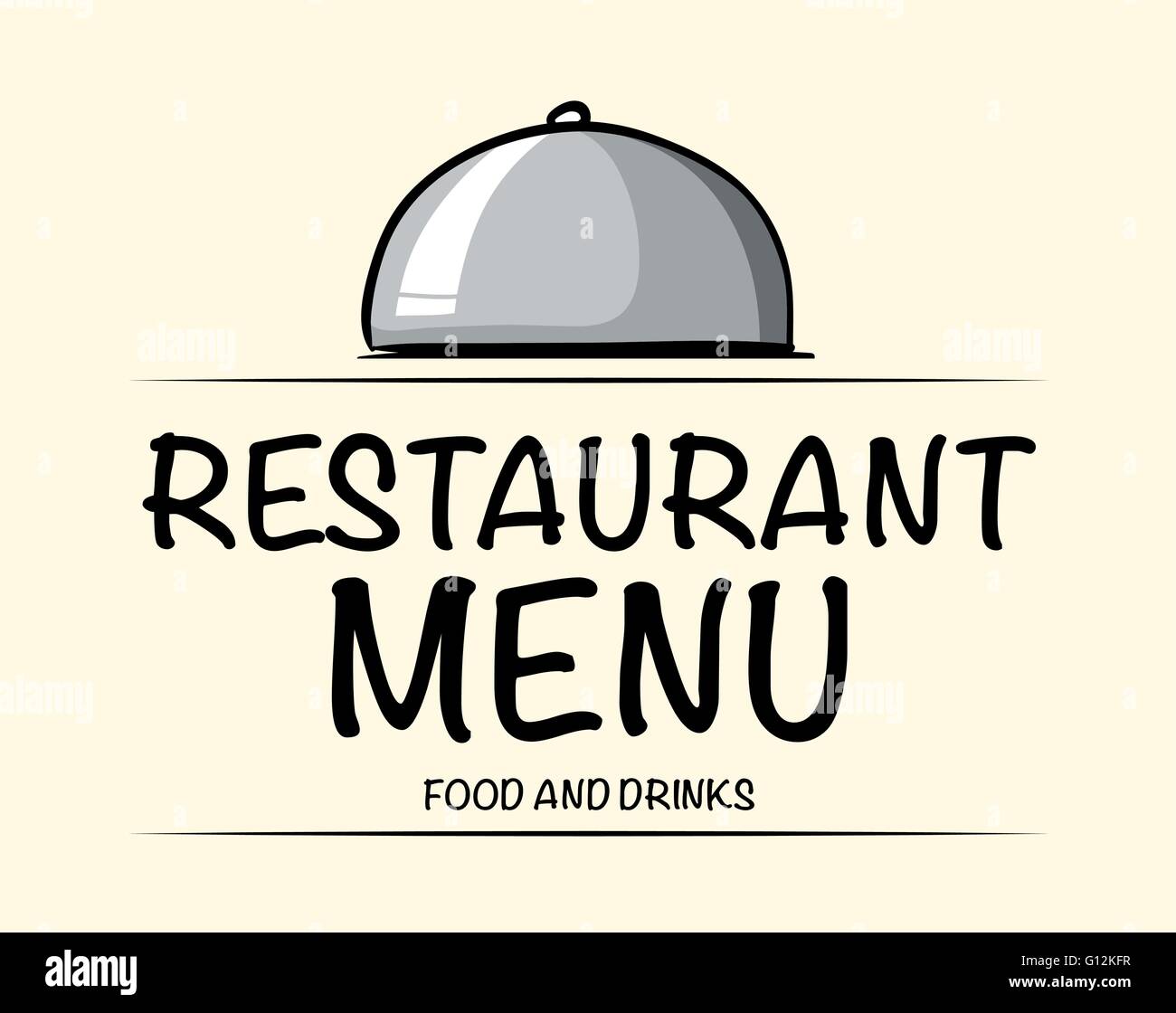 Logo design with restaurant menu illustration Stock Vector Image & Art ...