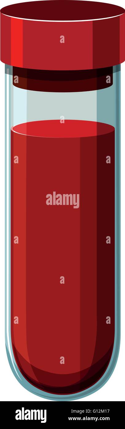 Human blood in test tube illustration Stock Vector Image & Art - Alamy