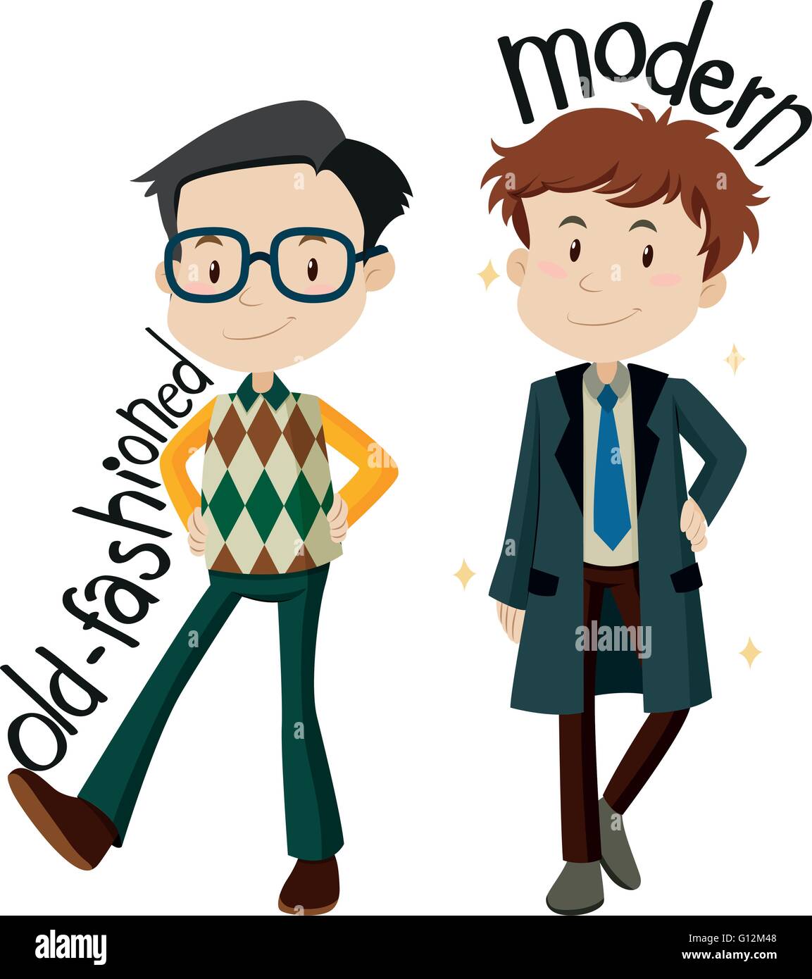 Old fashioned clothing modern hi-res stock photography and images - Alamy