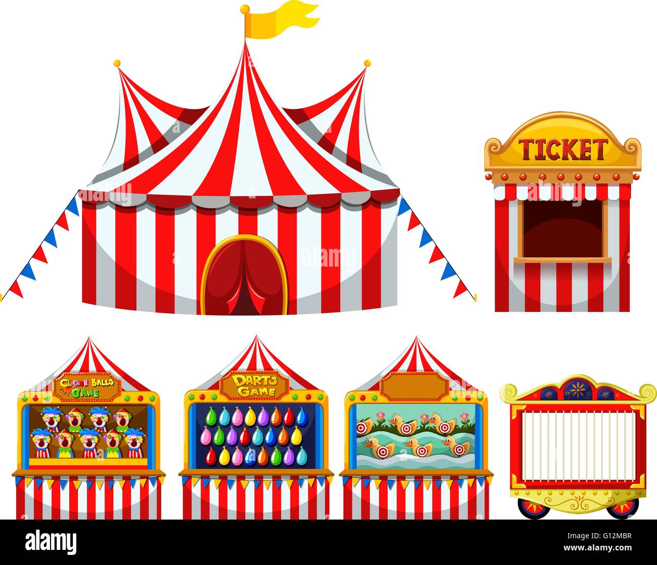 Circus game Stock Vector Images - Alamy