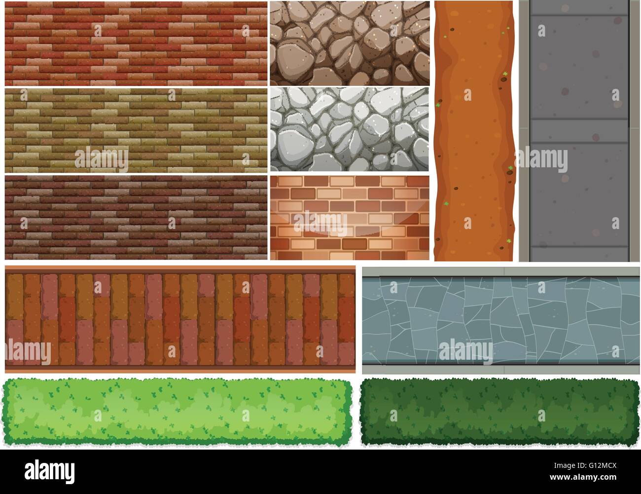 Exterior wall with tiles Stock Vector Images - Alamy