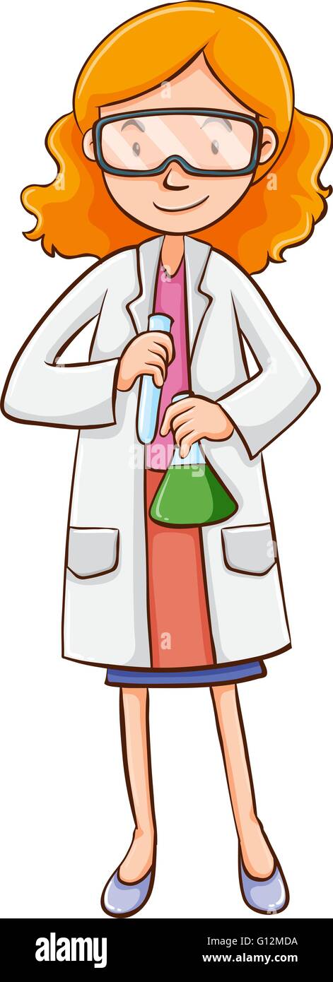 Female Scientist Cartoon High Resolution Stock Photography and Images ...