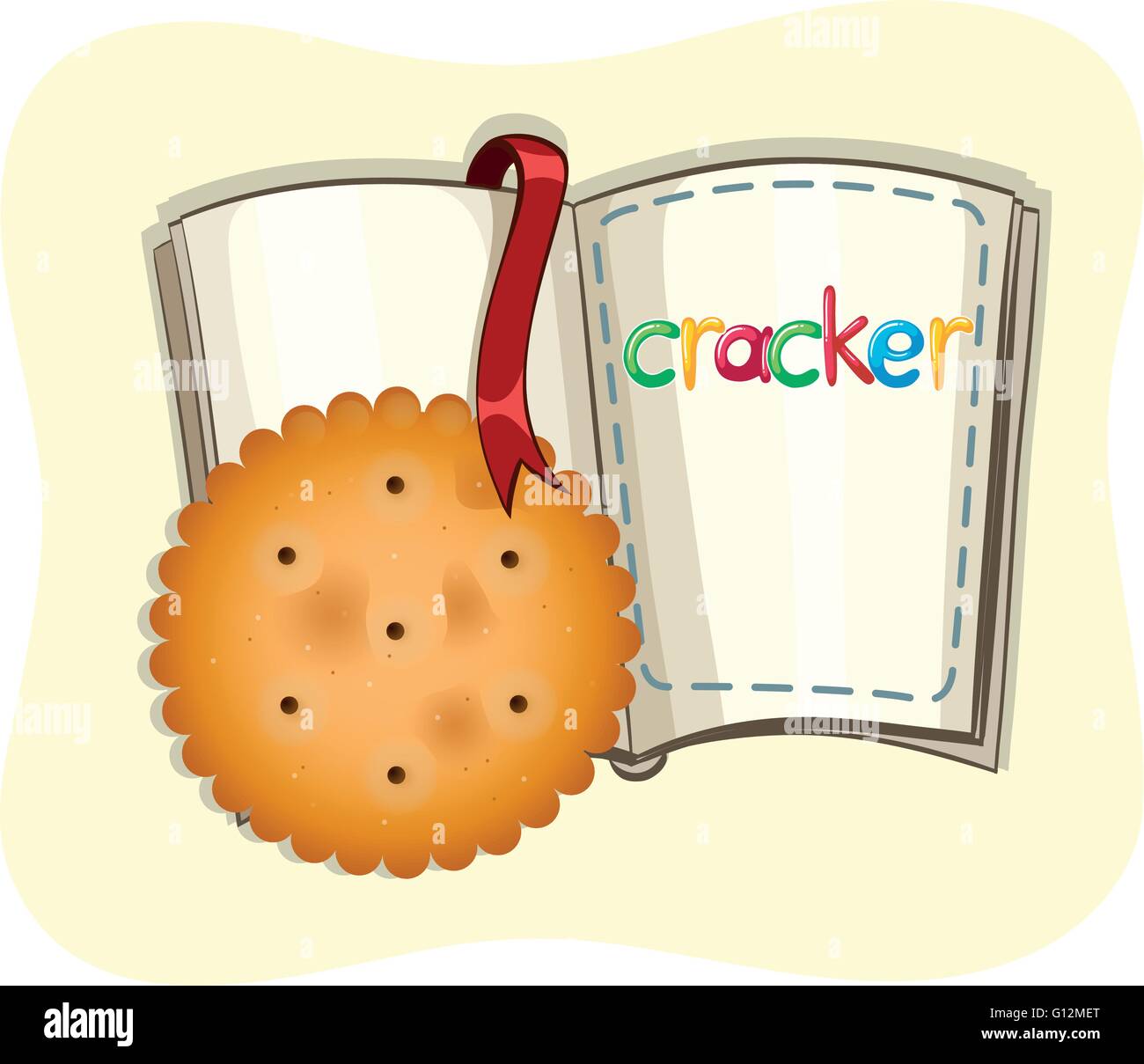 Cracker and opened book illustration Stock Vector Image & Art - Alamy