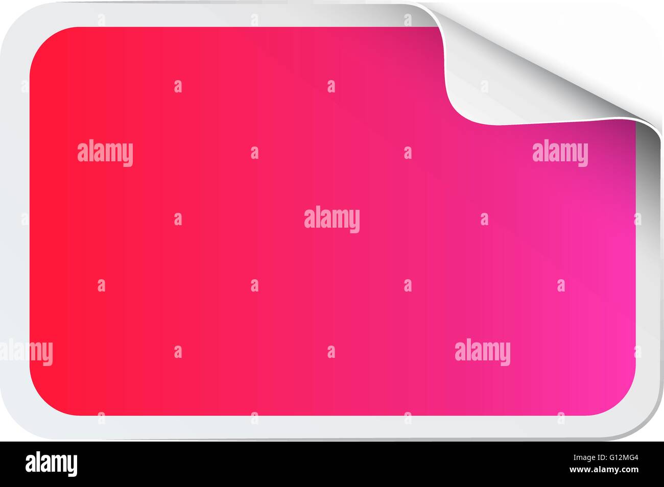 Square sticker in pink color illustration Stock Vector Image & Art - Alamy