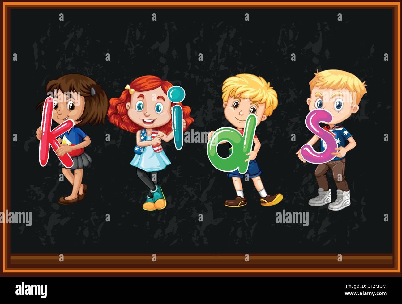Alphabets kid Stock Vector Images - Alamy