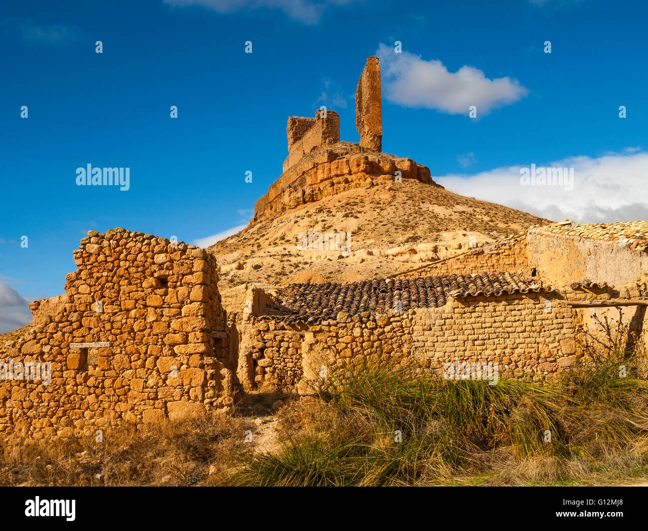 Castle Ruins. Montuenga de Soria. Spain Stock Photo - Alamy