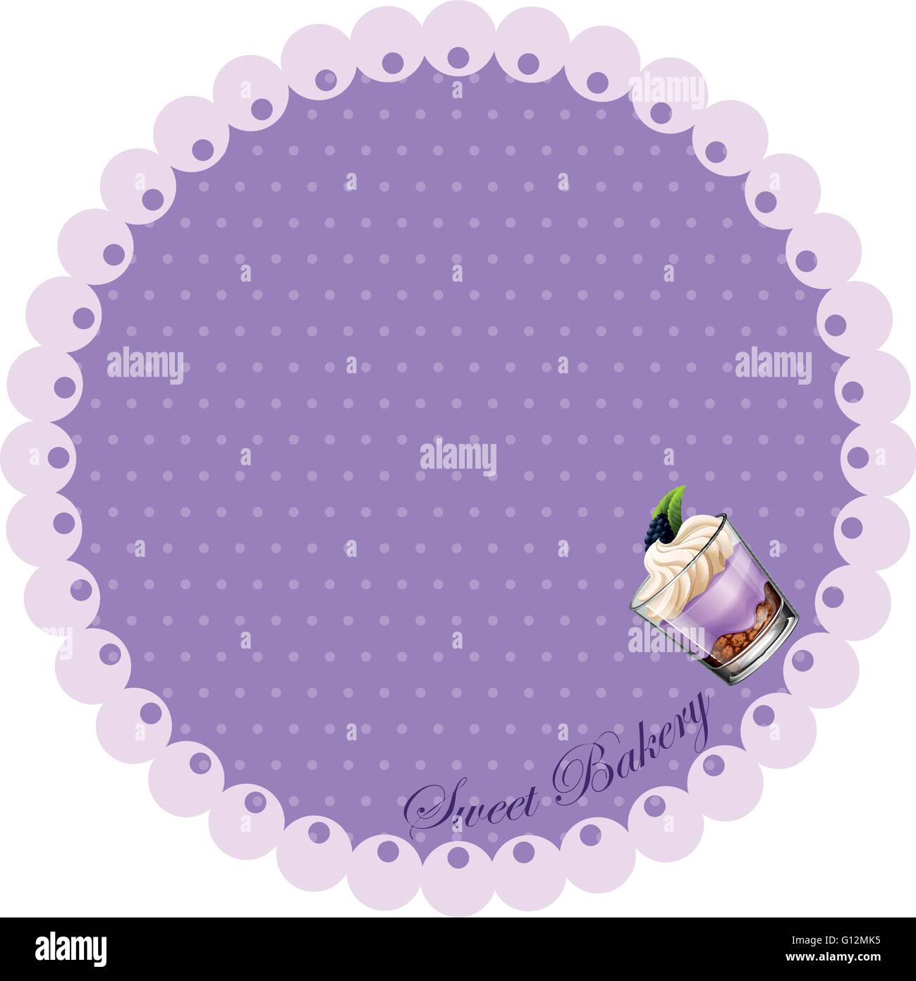 Border design with cake illustration Stock Vector Image & Art - Alamy