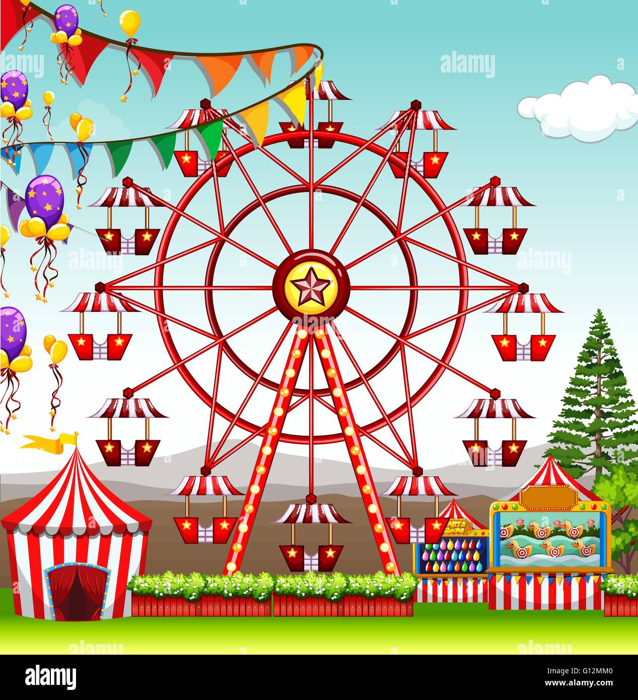 Ferris wheel clipart hi-res stock photography and images - Alamy