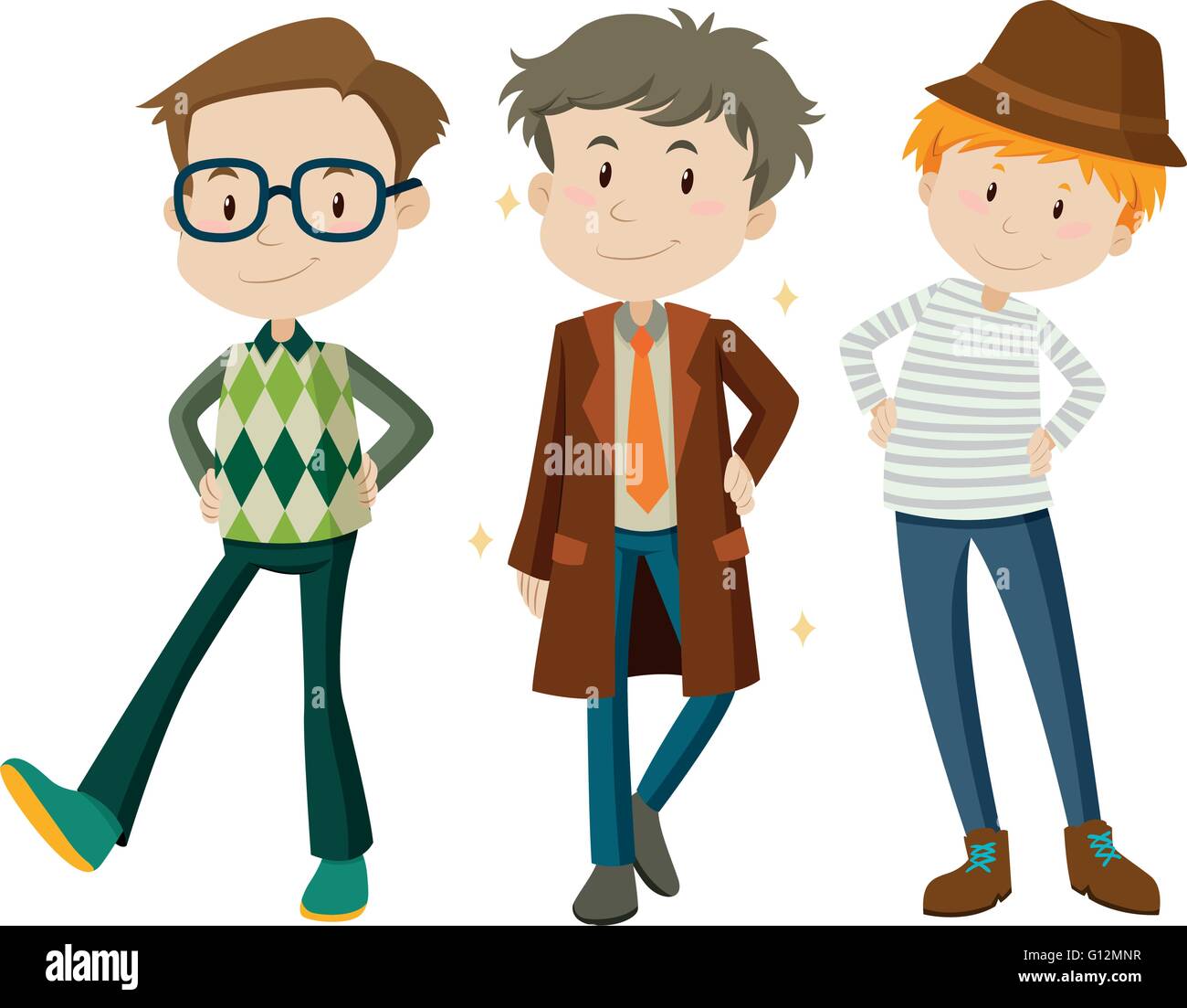 Men in different poses illustration Stock Vector Image & Art - Alamy