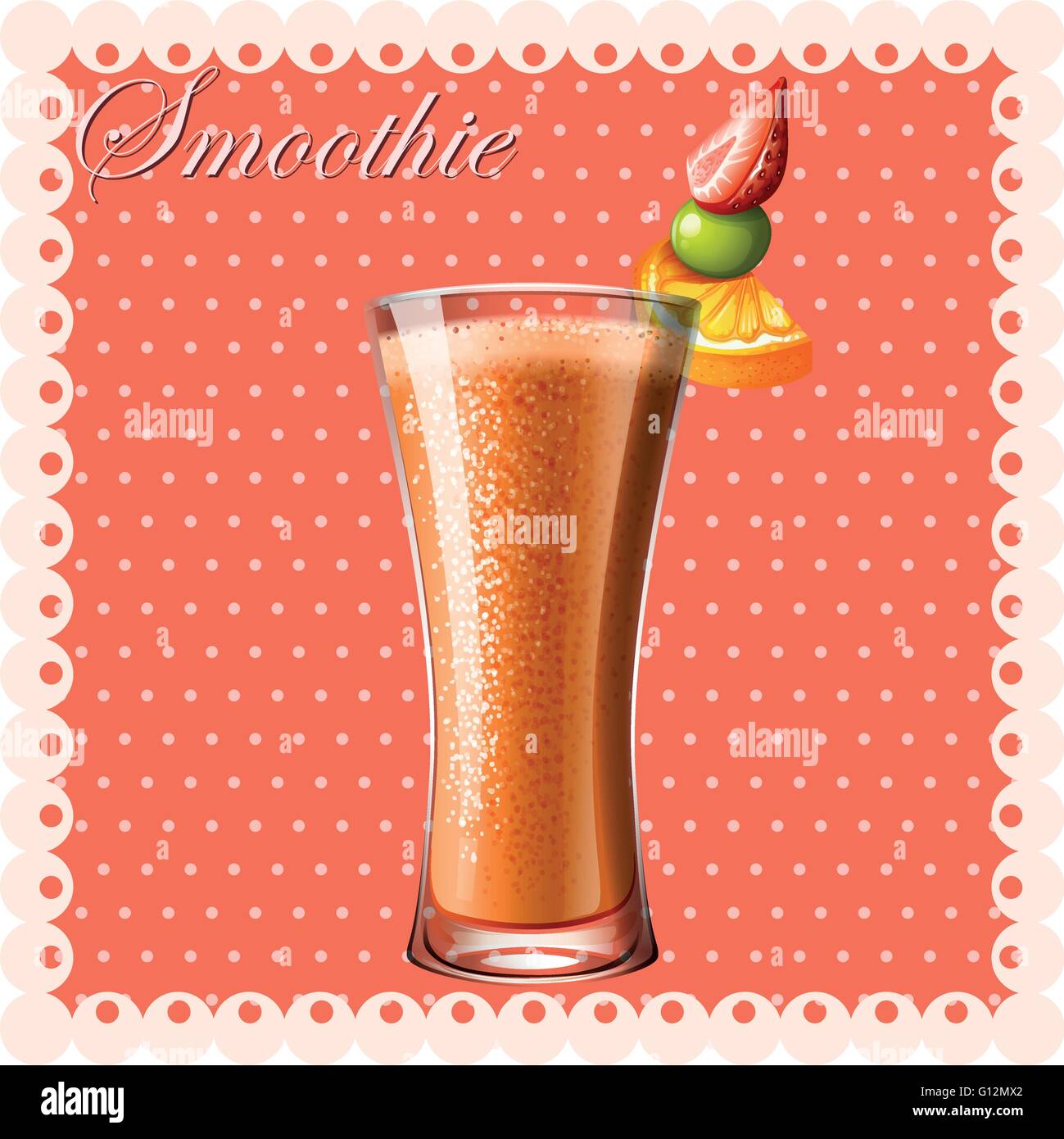 Cold fresh drink fruits Stock Vector Images - Alamy