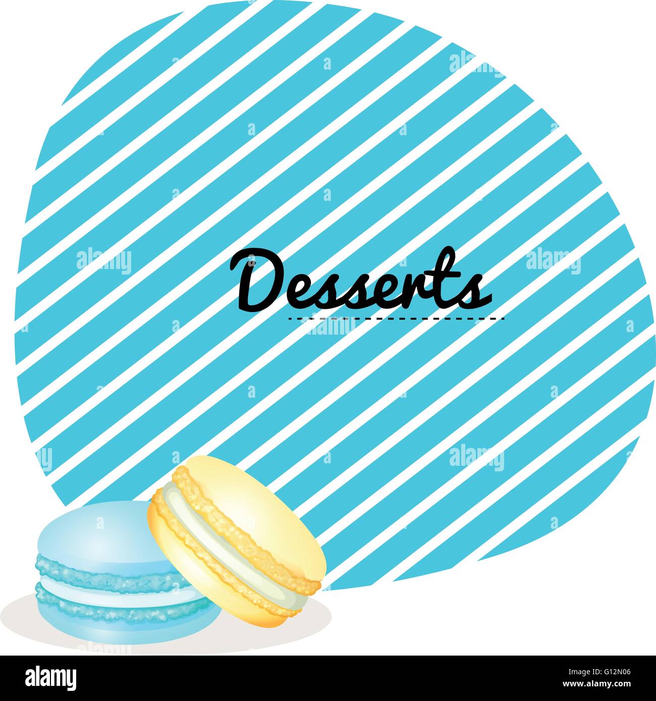 Border design with macaron illustration Stock Vector Image & Art - Alamy