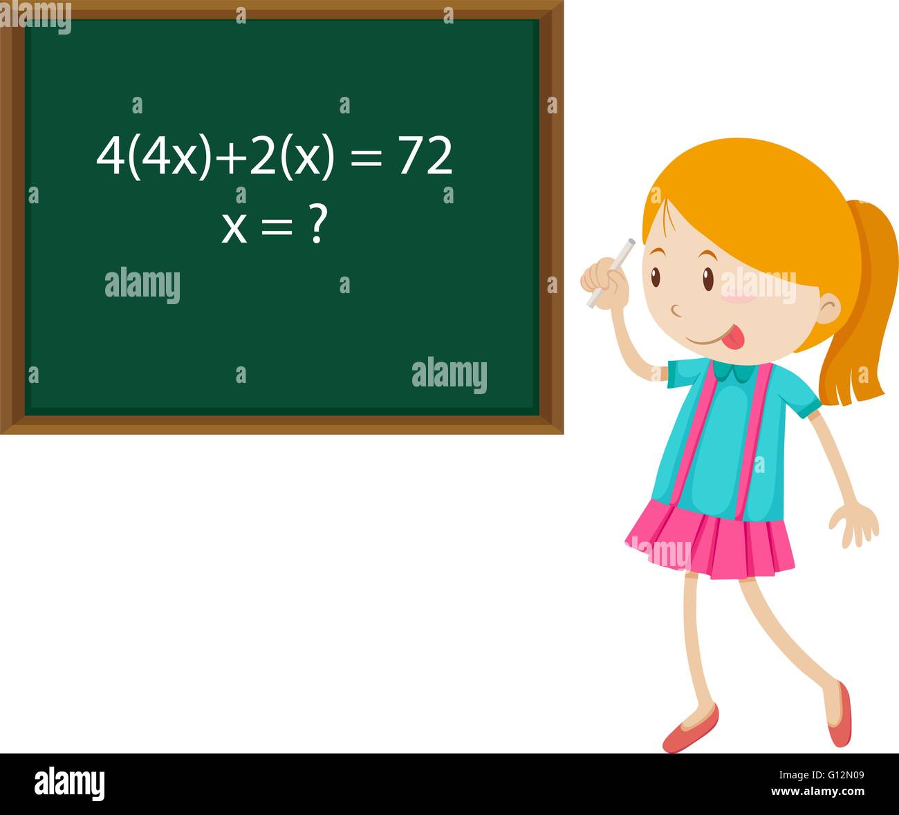 Illustration kid solving math problem hi-res stock photography and ... Illustration kid solving math problem hi-res stock photography and ...