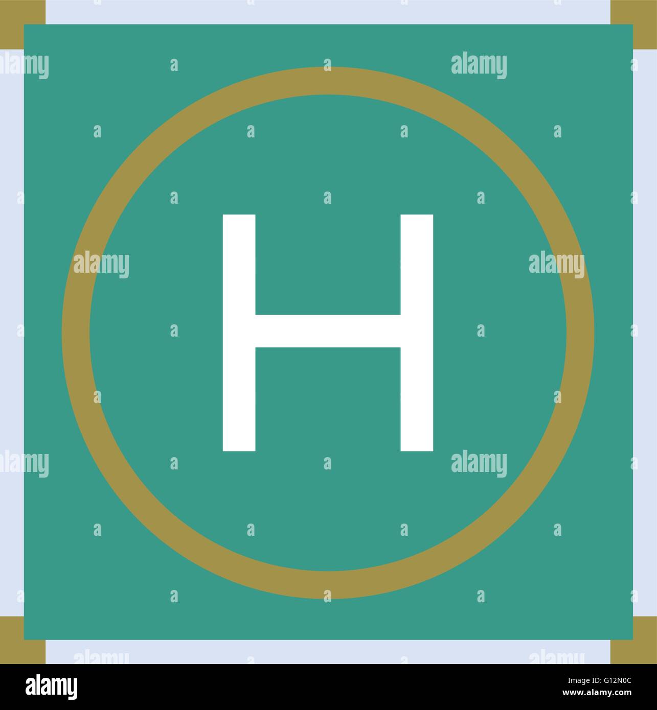 Helicopter pad Stock Vector Images - Alamy