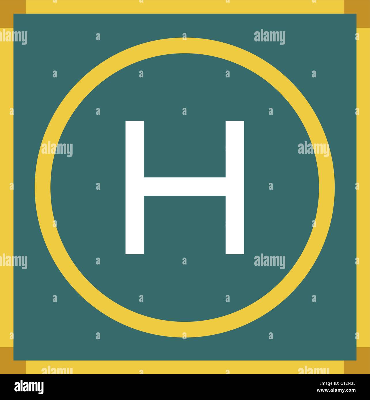 Helipad Stock Vector Images - Alamy