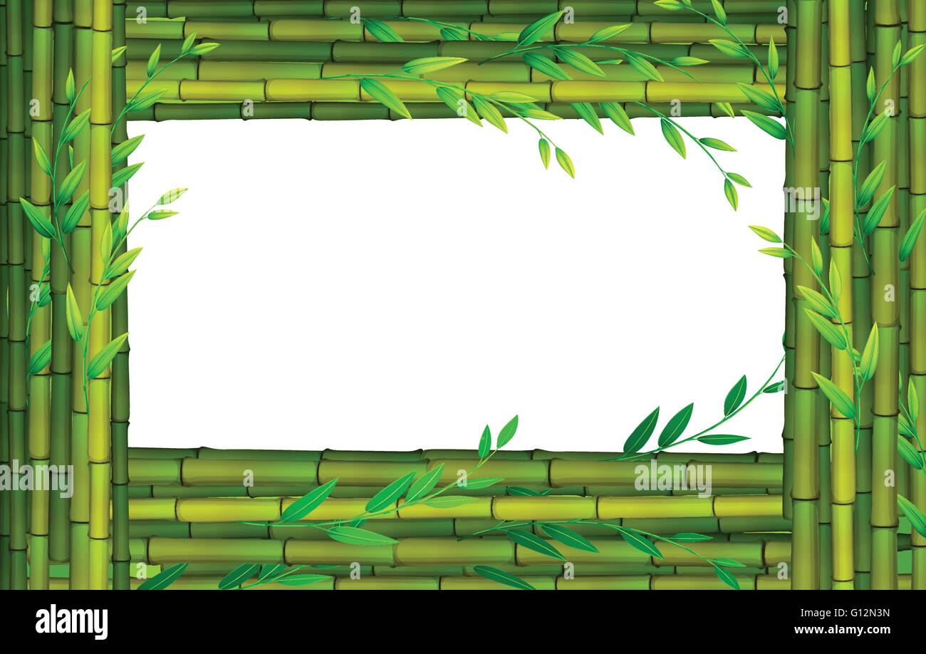 Bamboo border clipart hi-res stock photography and images - Alamy