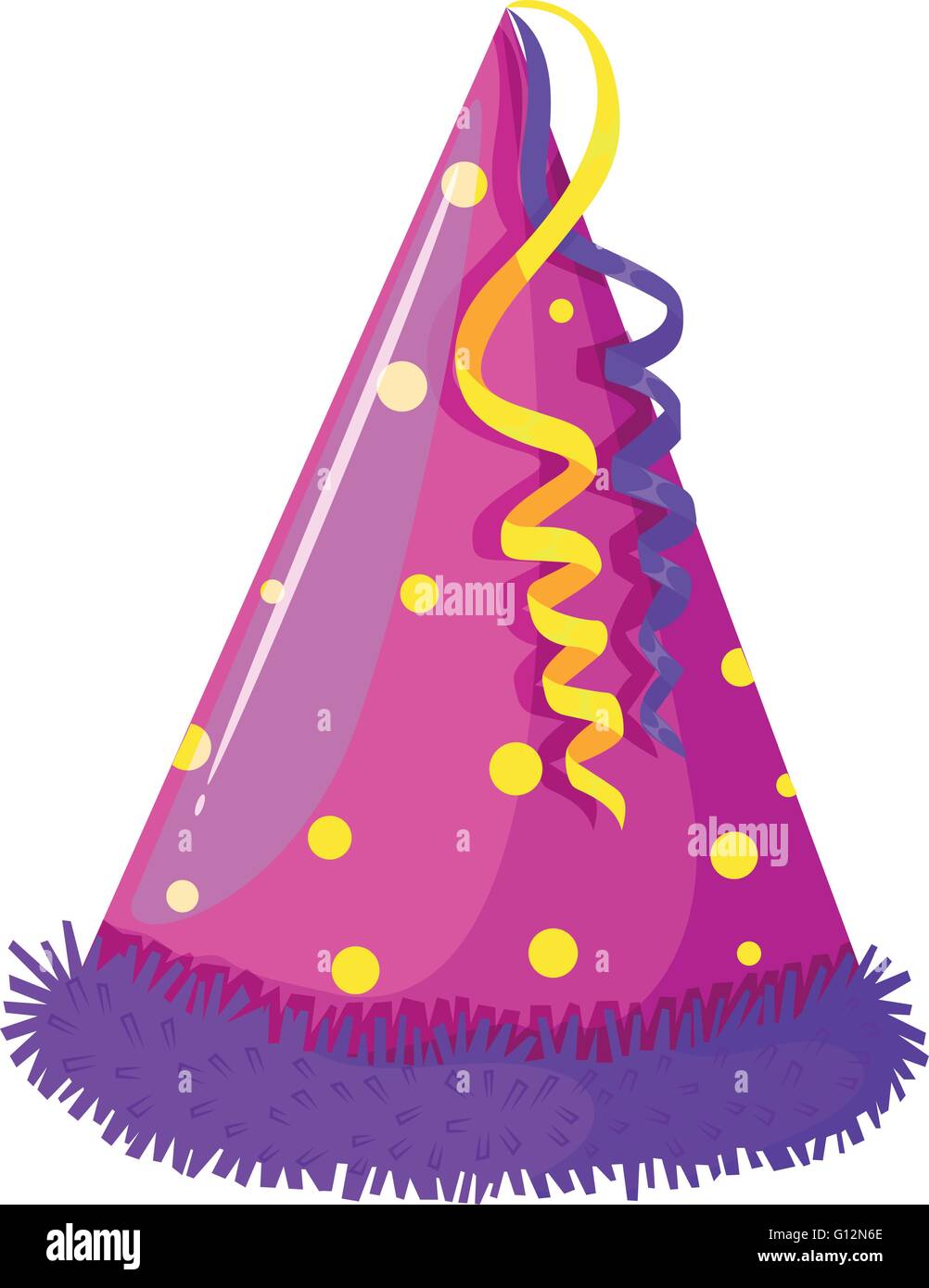 Party hat with decoration illustration Stock Vector Image & Art - Alamy