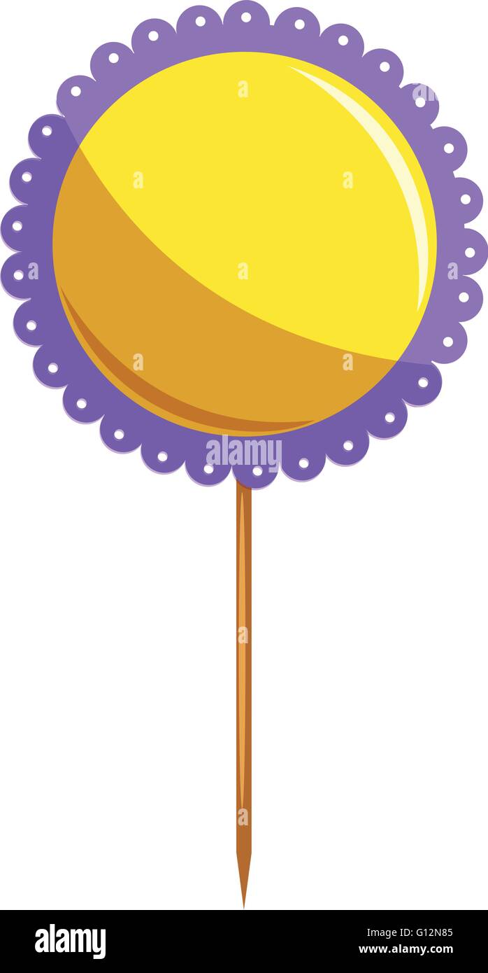 Food flag with wooden stick illustration Stock Vector Image & Art - Alamy