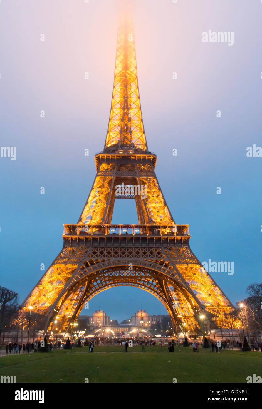 Eiffel Tower in the evening. Paris, France Stock Photo - Alamy