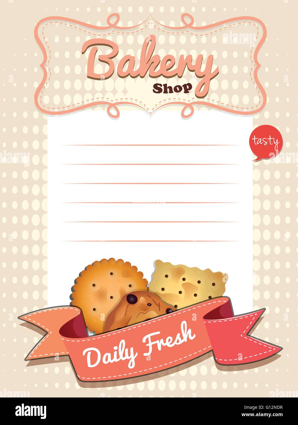Daily fresh bakery Stock Vector Images - Alamy