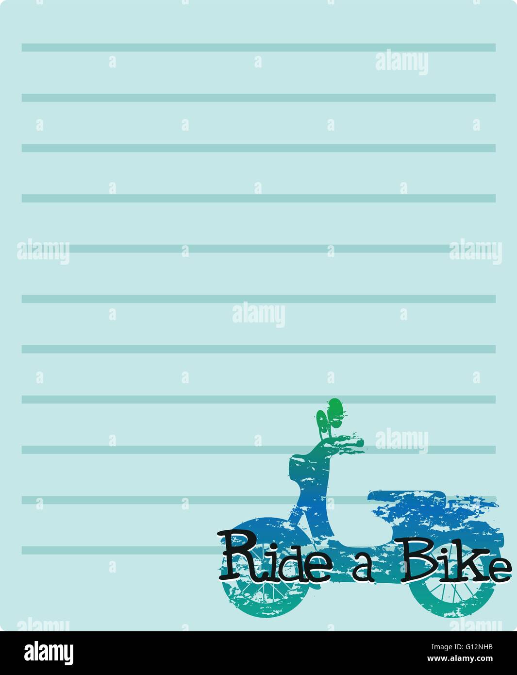 Line paper design with scooter illustration Stock Vector Image & Art ...