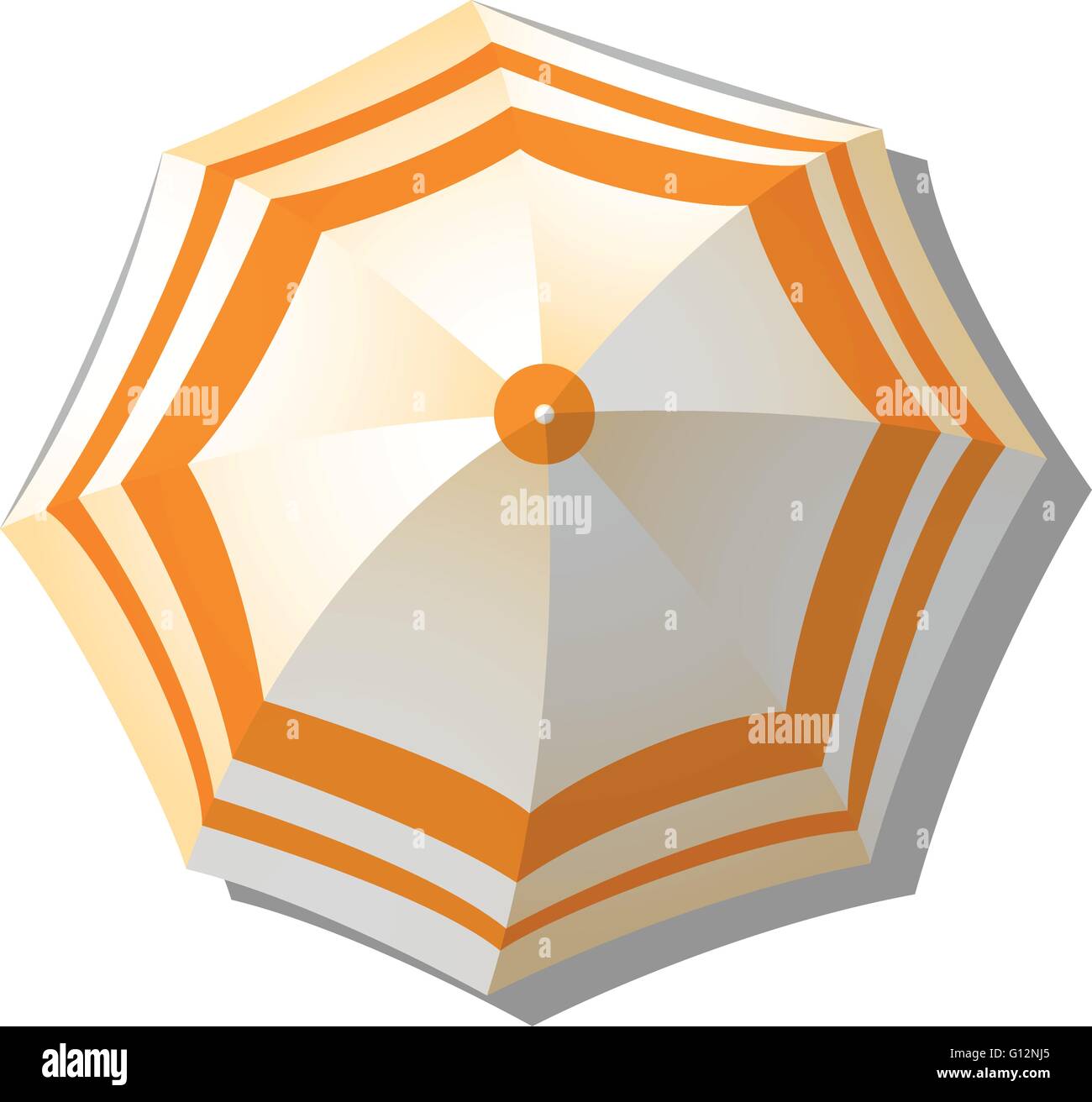 Umbrella from top view illustration Stock Vector Image & Art - Alamy